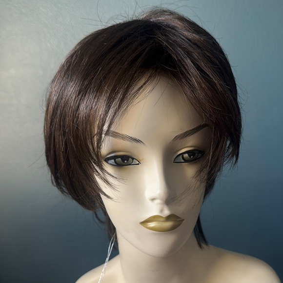 Hair | Chic Brown Layered Wig With Sideswept Bangs | Poshmark